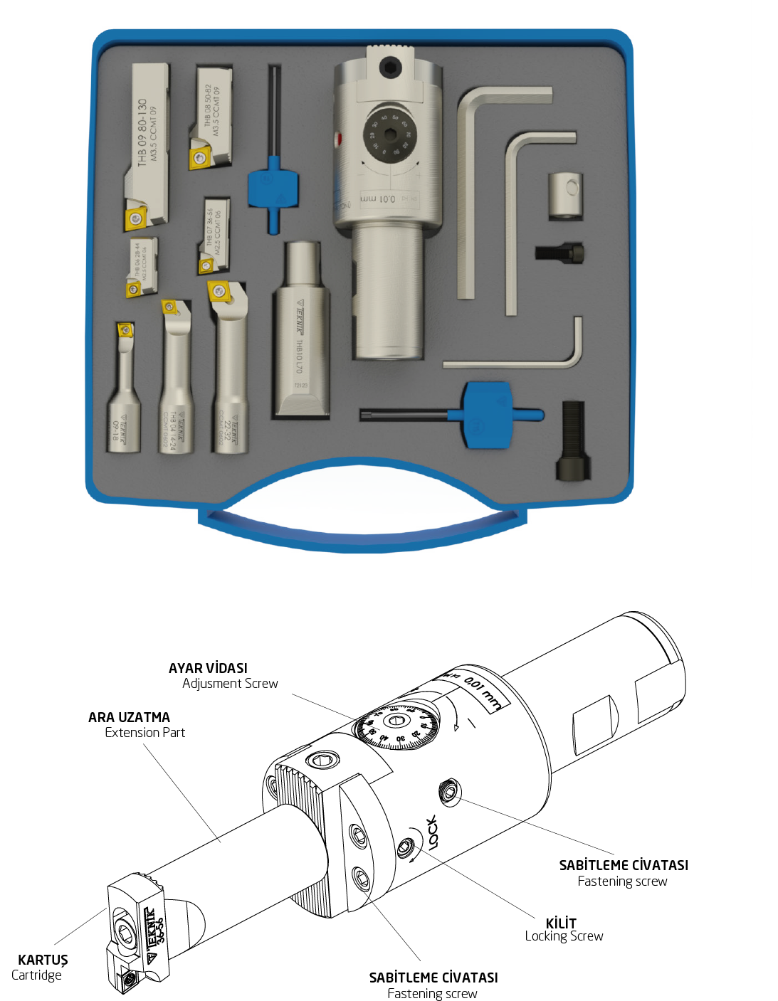 Hassas Bara Seti | Delik İşleme Baraları | Teknik Cutting Tools